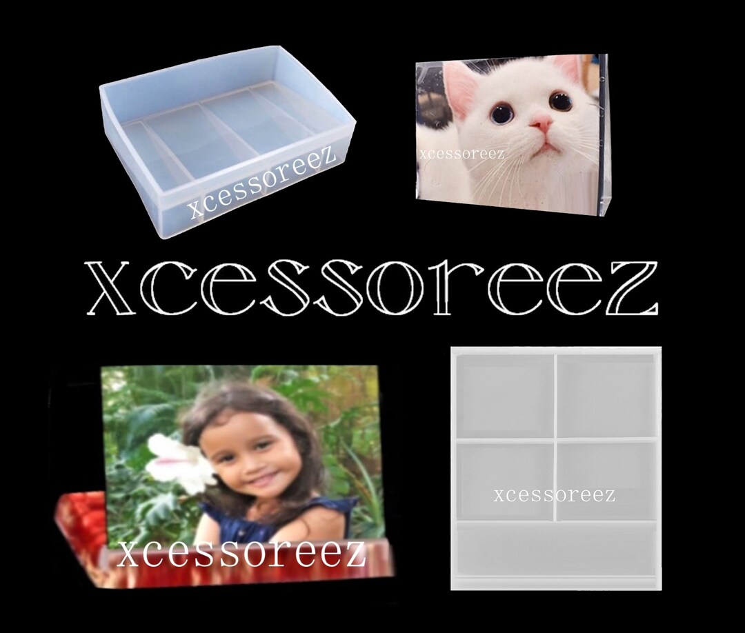 Silicone Wedge or Standing Picture Frame Molds for Encasing Memories ...