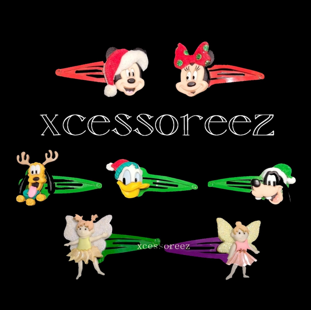 Kids Mini Glittered CARTOON Snap Hair Barrette Clip Sets. - Etsy