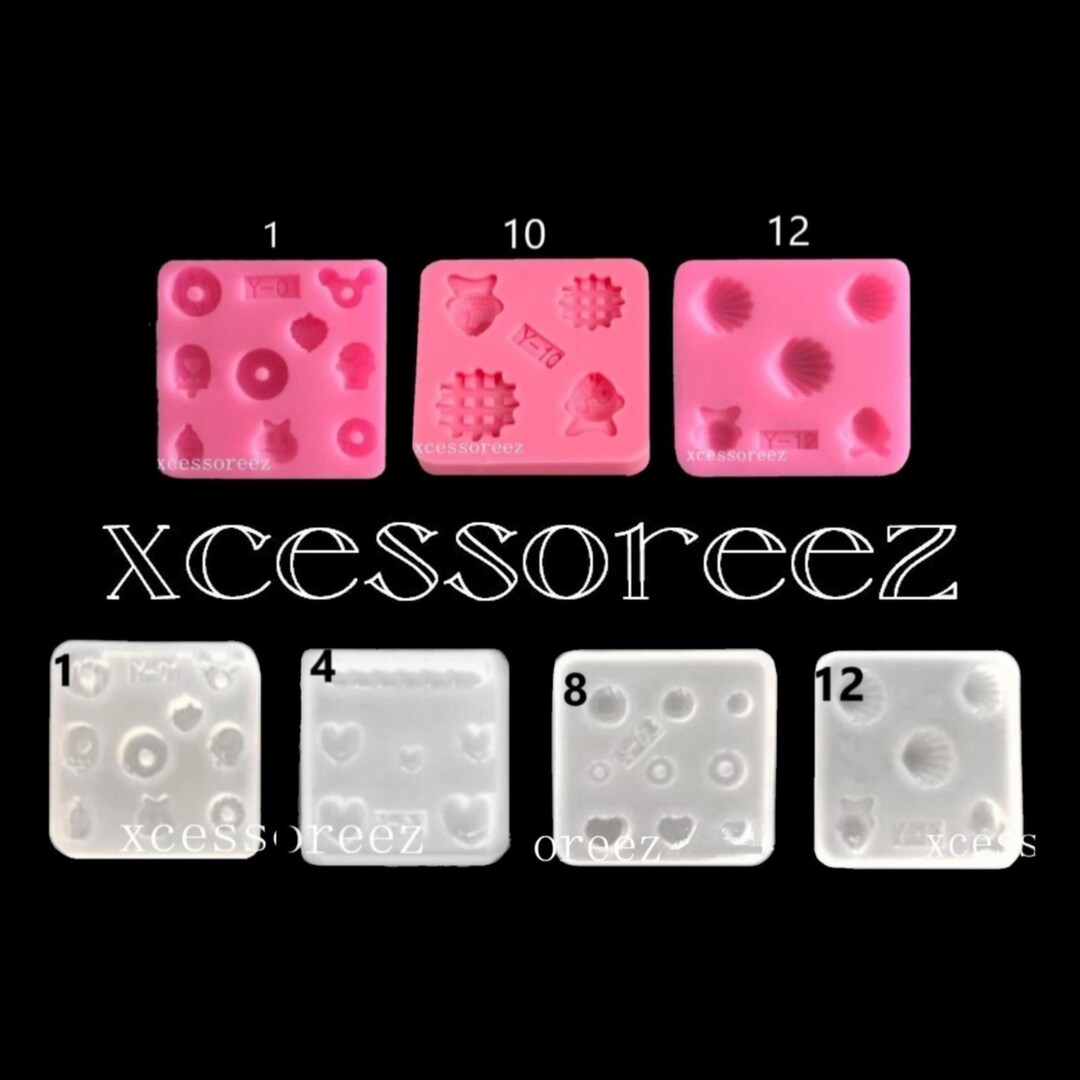 Dollhouse Miniature TRANSPARENT Faux Food Molds; Bread, Cookies, Fish ...