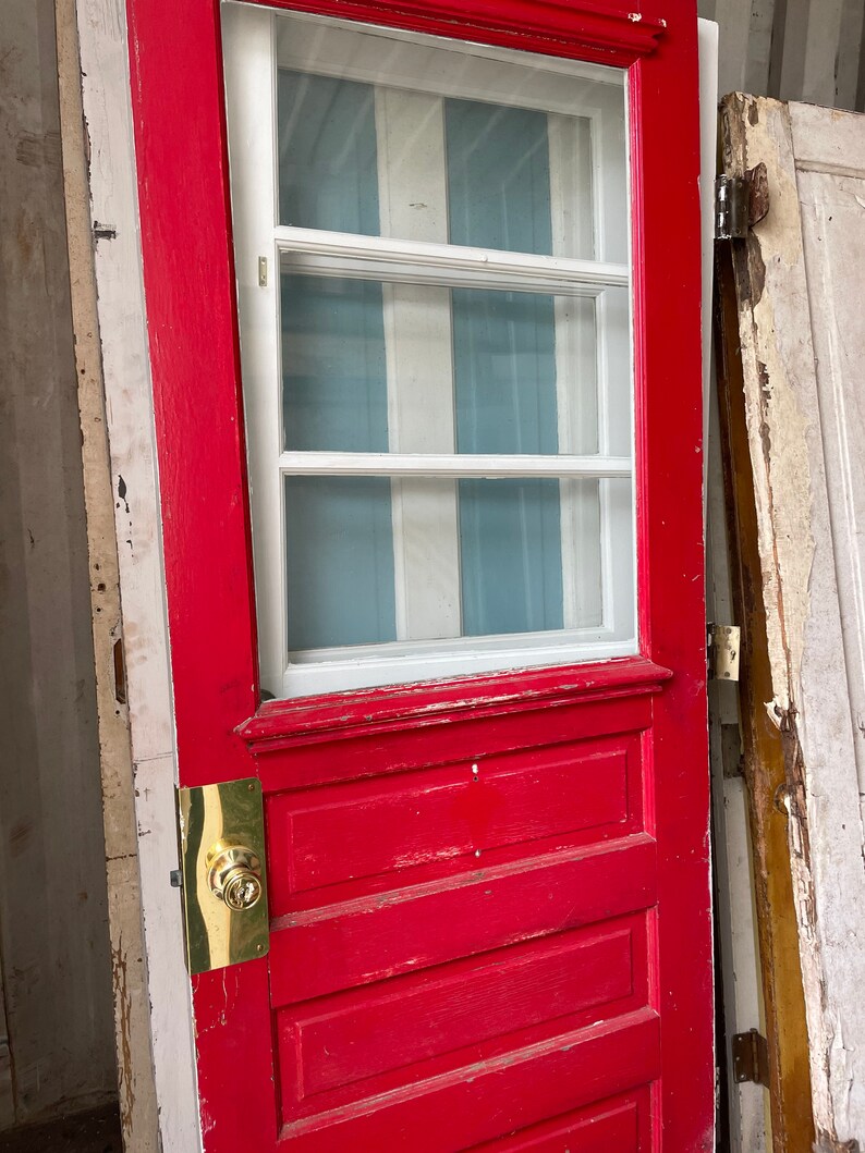 Antique Salvaged Doors With Glass /no 29 or Less Doors - Etsy