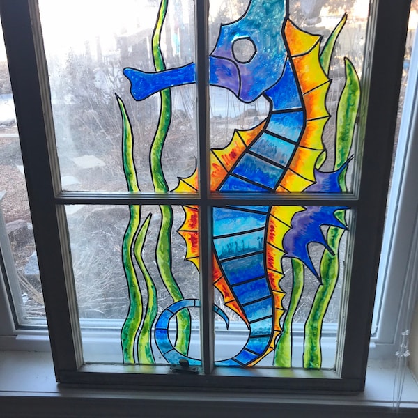 Painted Glass Windows - Etsy