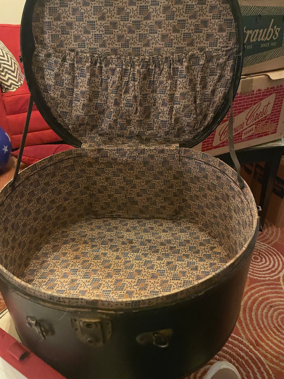 Vintage Hat Box - Etsy