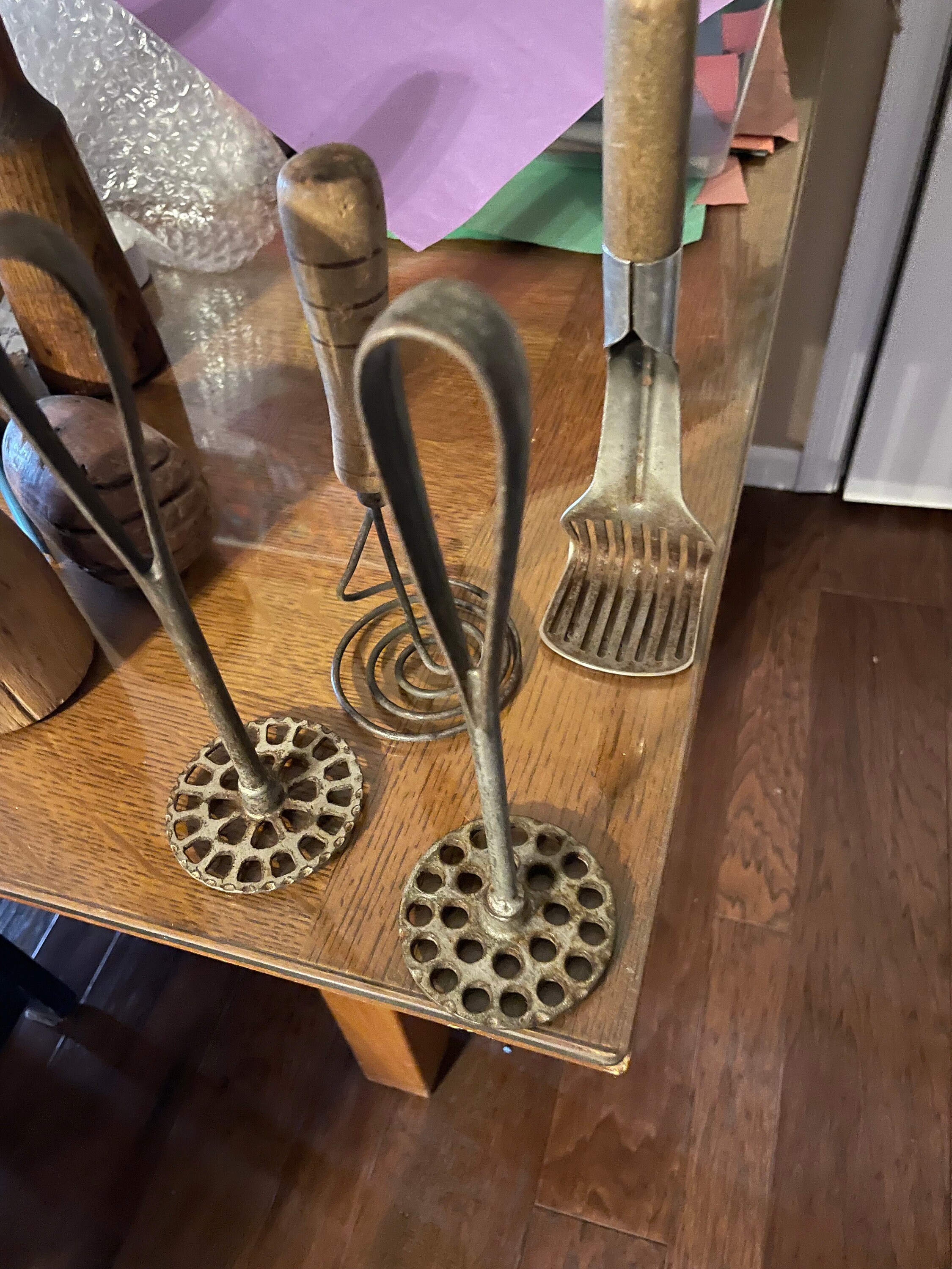 Vintage Wooden Potato Mashers - Etsy