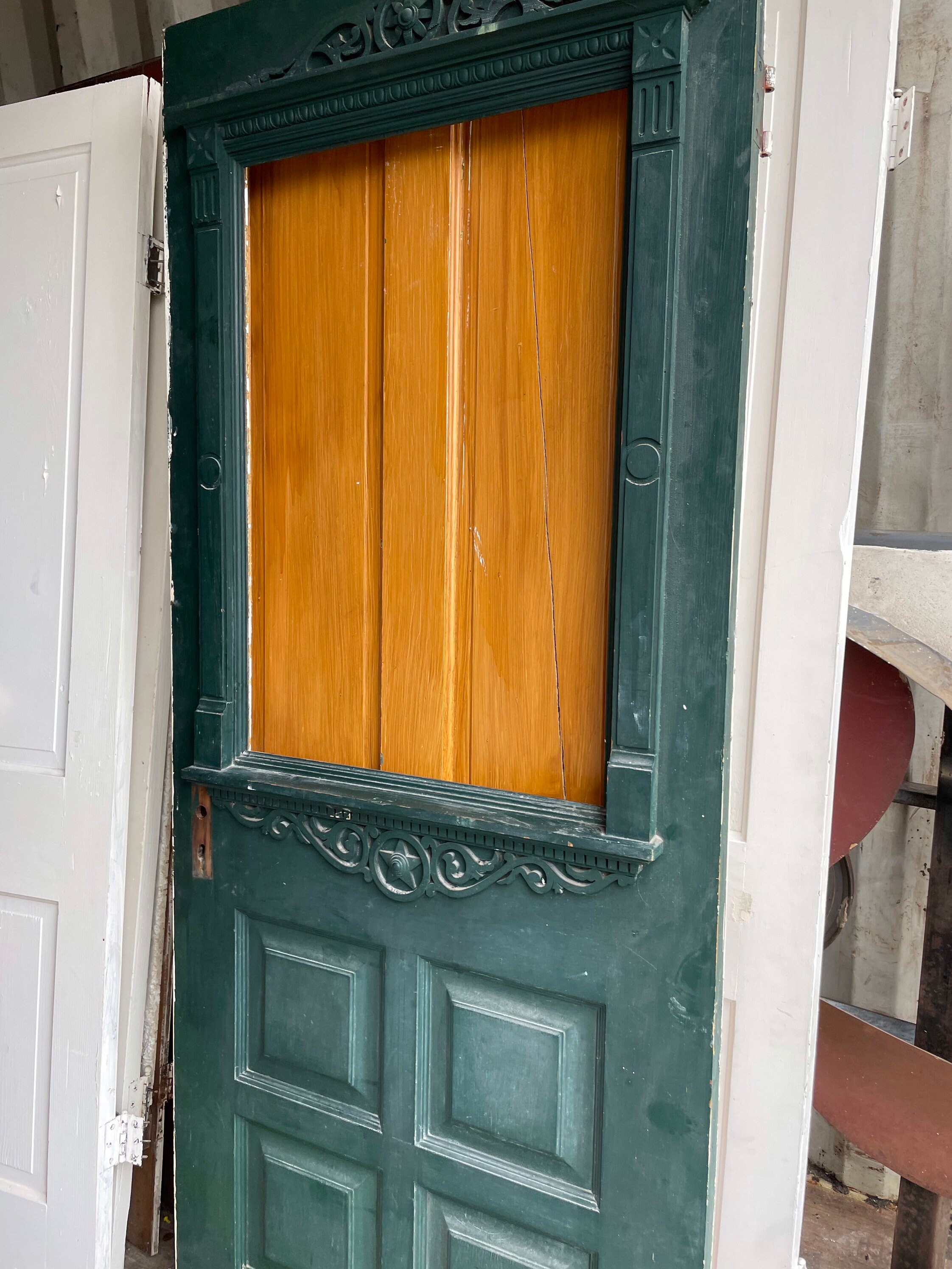 Antique Salvaged Doors With Glass /no 29 or Less Doors - Etsy