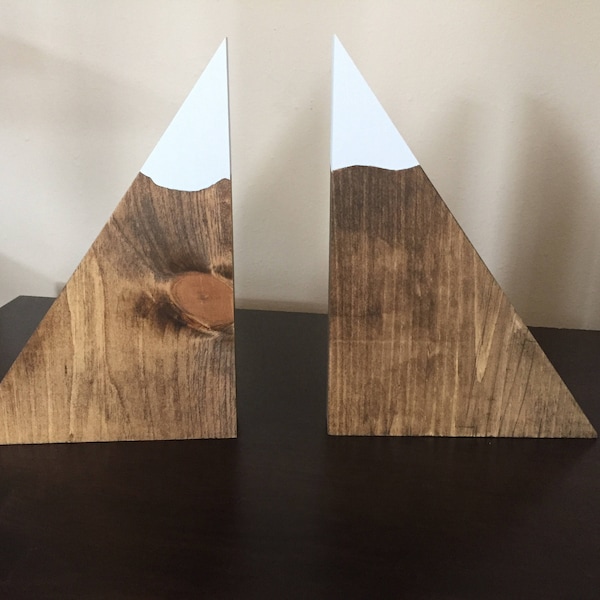 Wood Bookends - Etsy