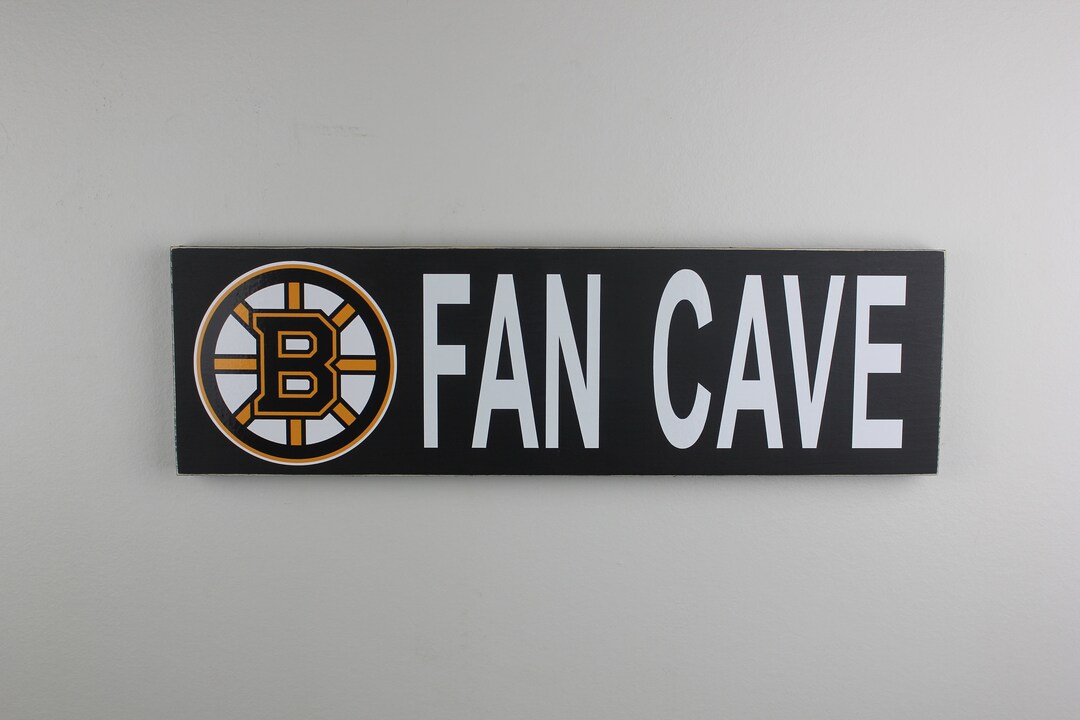 Boston Bruins Fan Cave Wood Sign, Boston Bruins Wood Sign, Boston ...