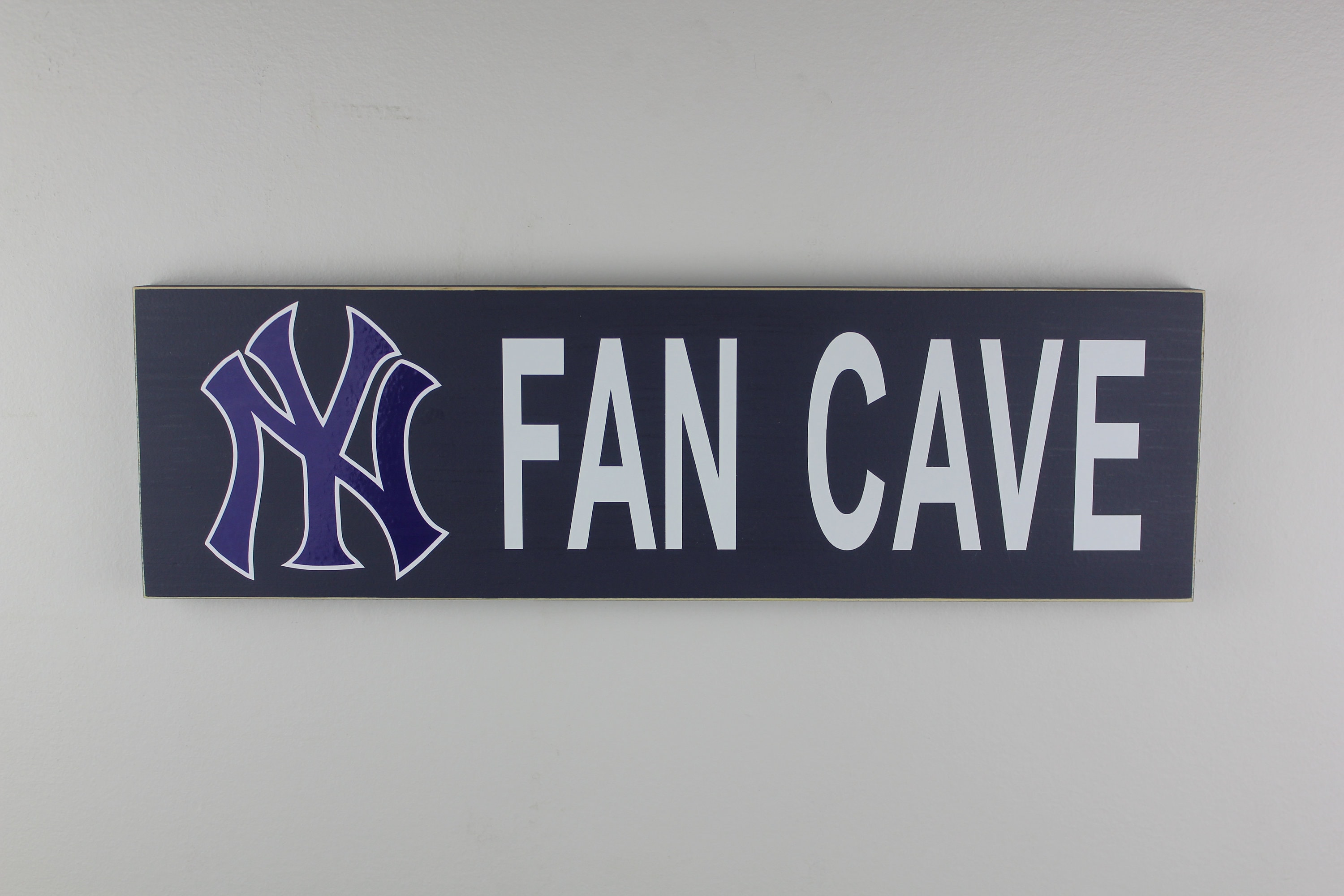 New York Yankees Fan Cave Wood Sign New York Yankees Wood - Etsy UK