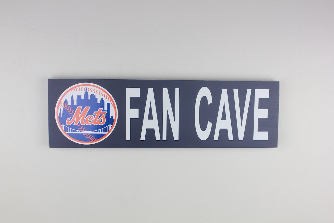 New York Mets Fan Cave Wood Sign New York Mets Wood Sign New - Etsy