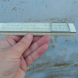 Vintage Small Logarithmic Ruler USSR 1957s Slide Pocket Rule Old ...