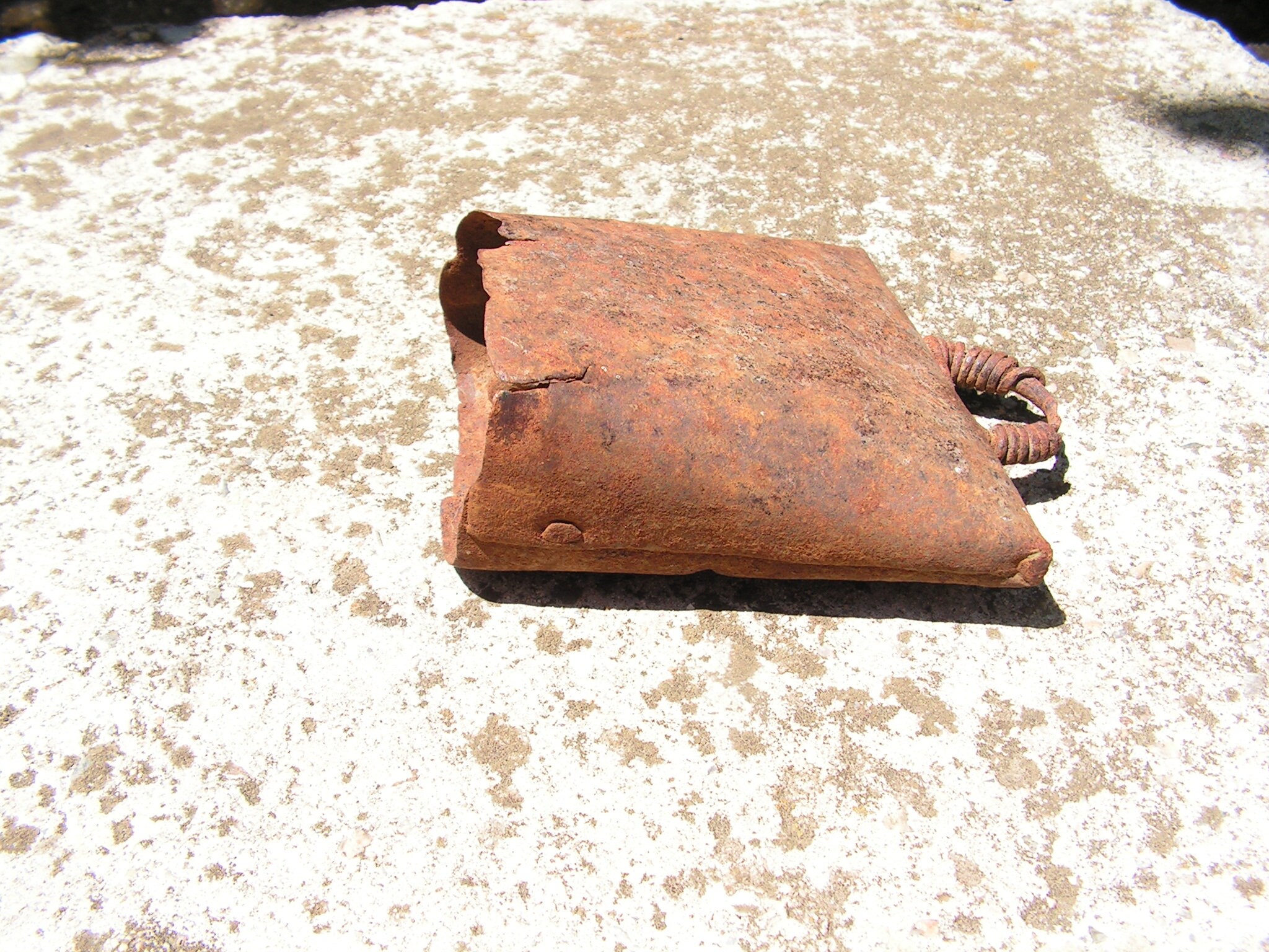 Antique Cow Bell 1800s Primitive Rust Bell Hand Forged Iron Bell Animal ...