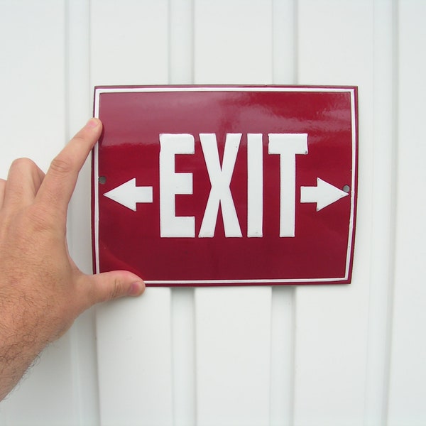 Exit Sign - Etsy UK