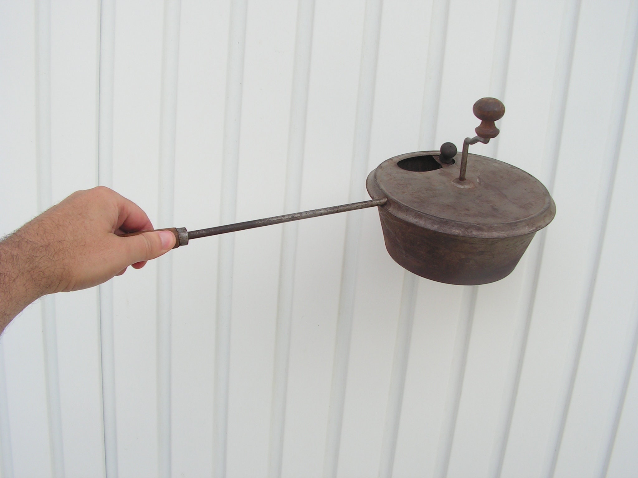 Antique Coffee Roaster Old Chestnut Roaster Pot Manual Coffee Bean ...