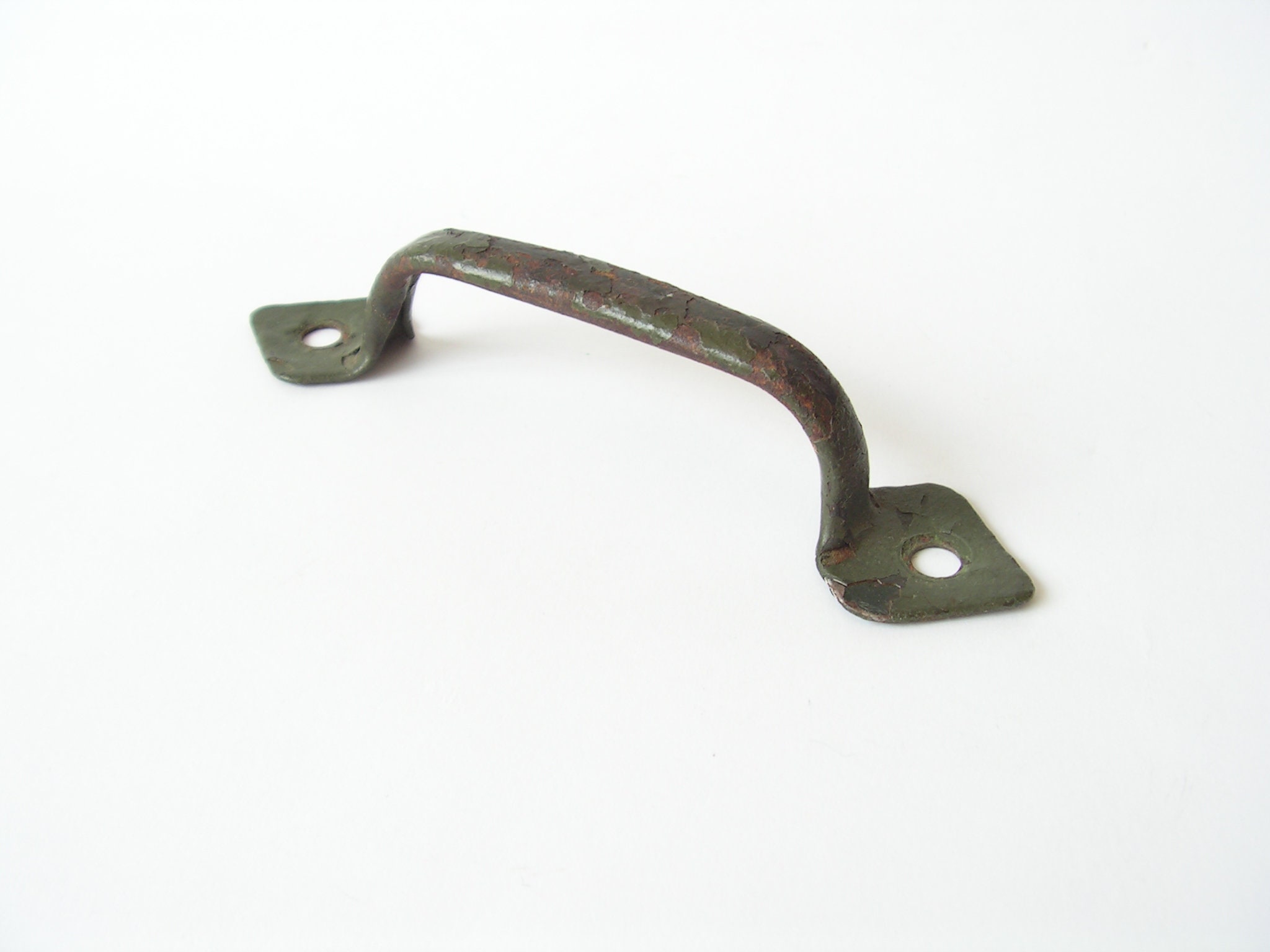 Old Iron Handle 1930s, Antique Hand Forged Handle, Forged Door Handle ...