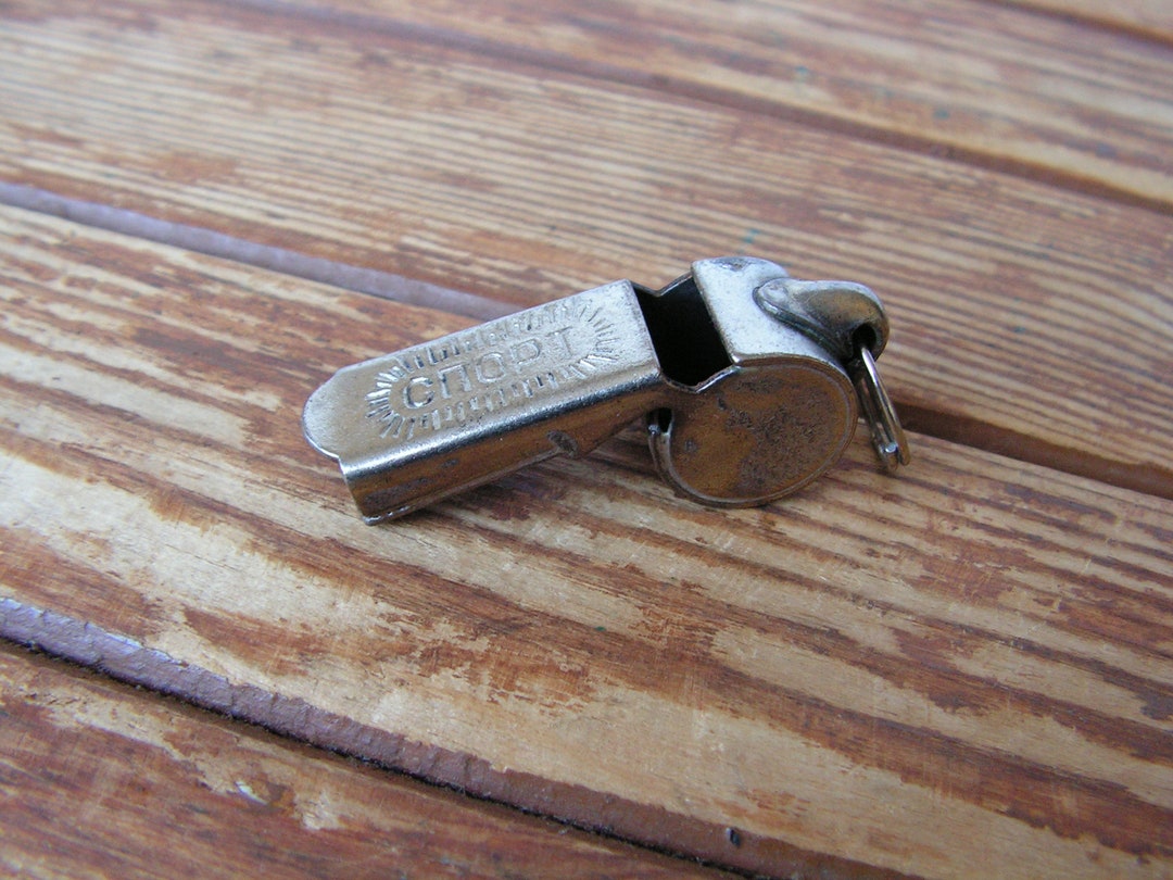Vintage Metal Whistle SPORT Signal Coach Whistle Bulgaria Coach Whistle ...