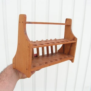 Wooden Lab Rack Test Tube Holder Vintage Lab Equipment Stand Cabinet ...