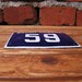 Vintage Blue White Enamel House Number 59 Porcelain Sign - Etsy