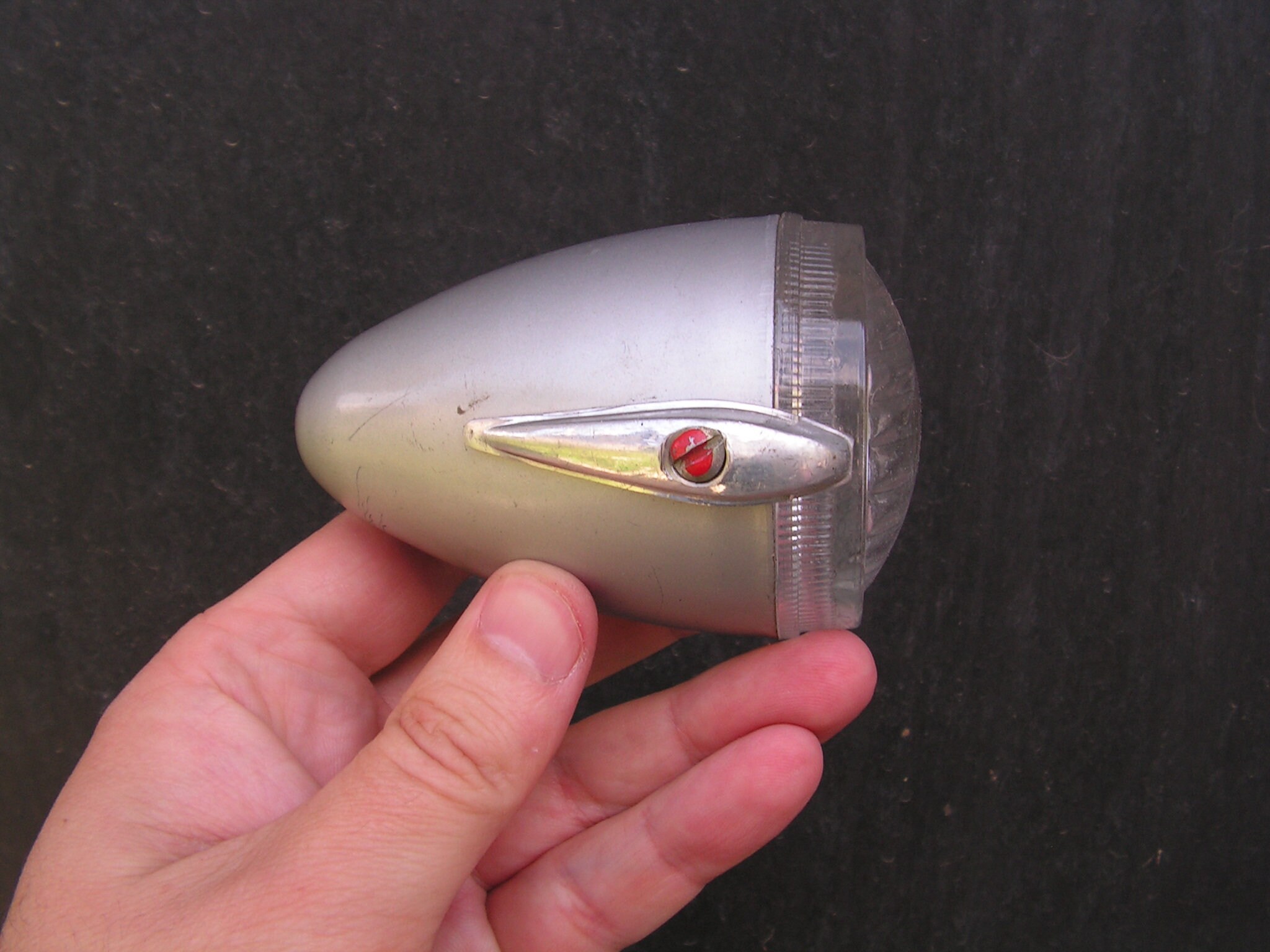 Old Metal Moped Headlight 1960s Vintage Soviet Bicycle Silvery Lamp ...