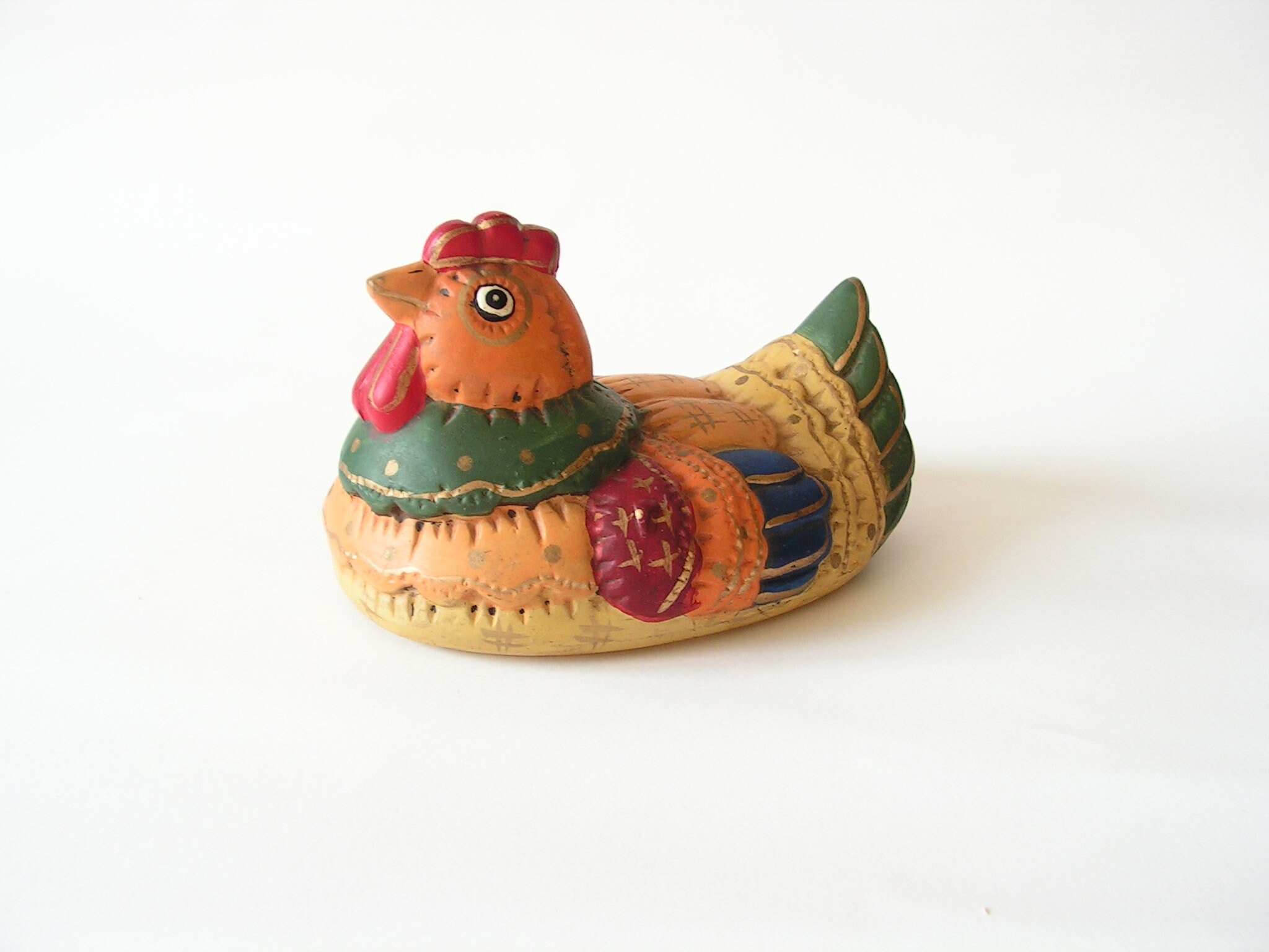 Vintage Ceramic Hen Figurine Hen Pottery Hen Collectible | Etsy