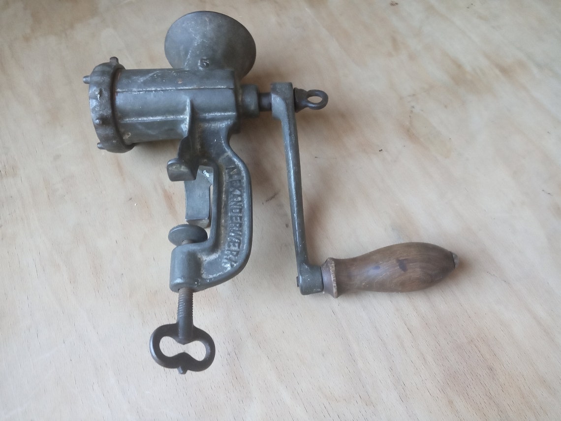 Vintage German Meat Grinder Massive Meat Chopper Solid - Etsy