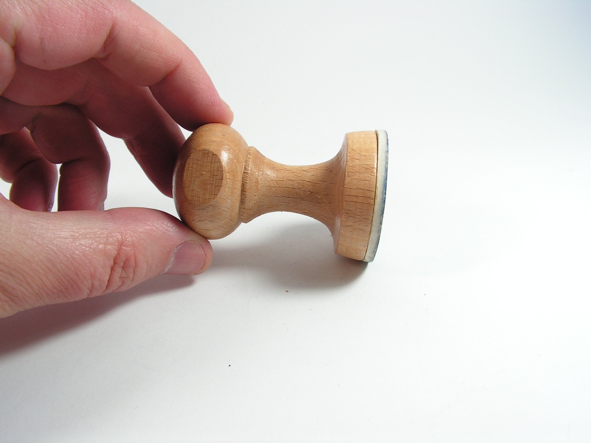 Vintage Rubber Stamp Small Round Wood Stamp Wooden Handle - Etsy