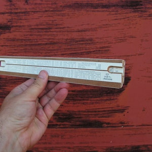Old Soviet Logarithmic Ruler Original Case 1972s Wooden Architect Ruler ...