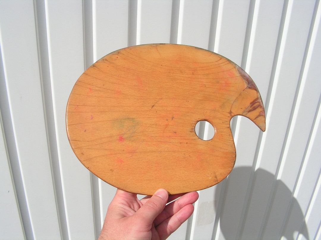 Artist Palette, Oil Painting Board, Wooden Painter's Palette, Art ...