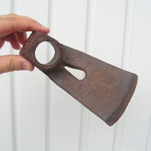 Antique Metal Adze, Small Hammer Wooden Handle, Old Metal Tool ...