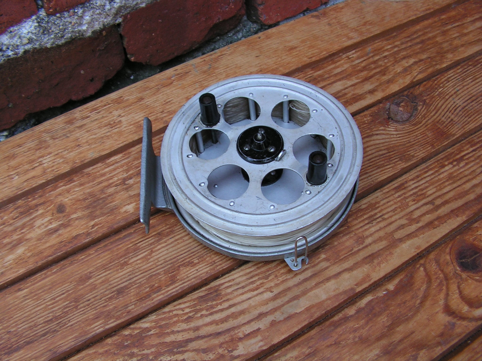 Primitive Reel With Old Cord Big Soviet Reel Fishing Reel USSR | Etsy