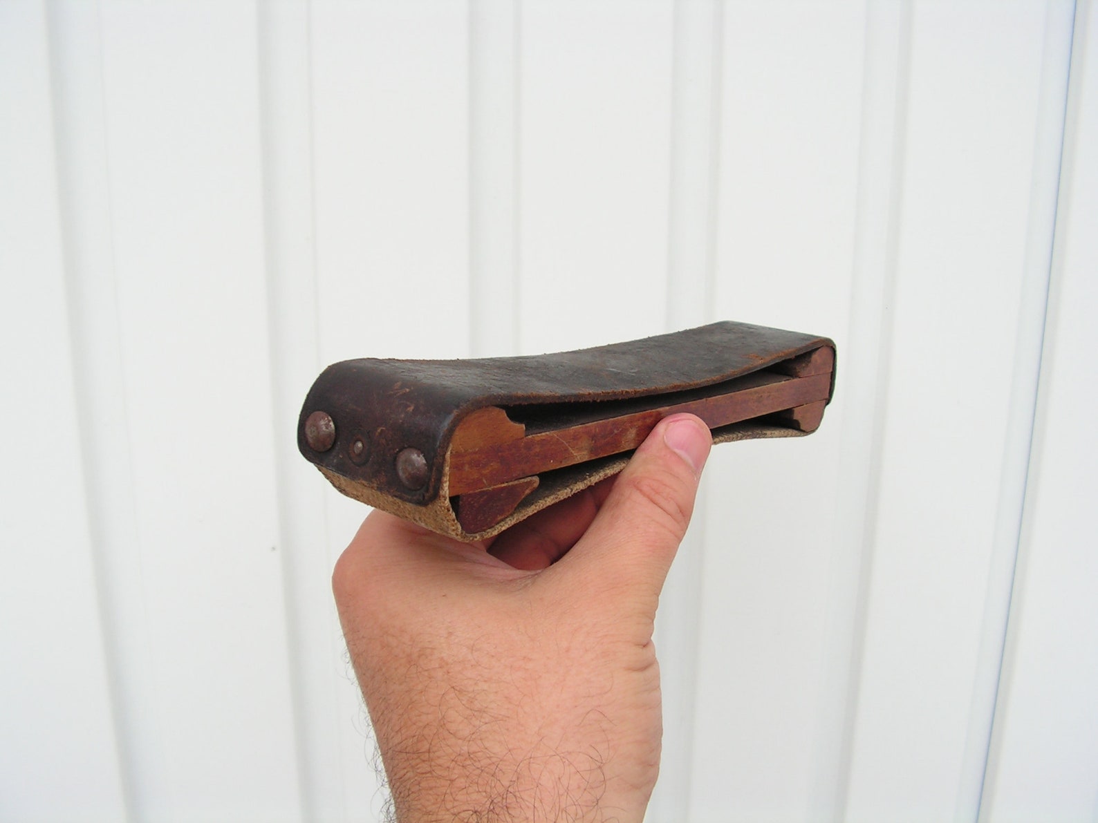 Vintage Razor Strop Leather Wood Shaving Strop Sharpening - Etsy