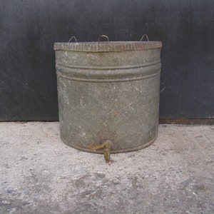 Vintage Sink, Rustic Wash Basin, Wall Metal Sink, Garden Sink With ...