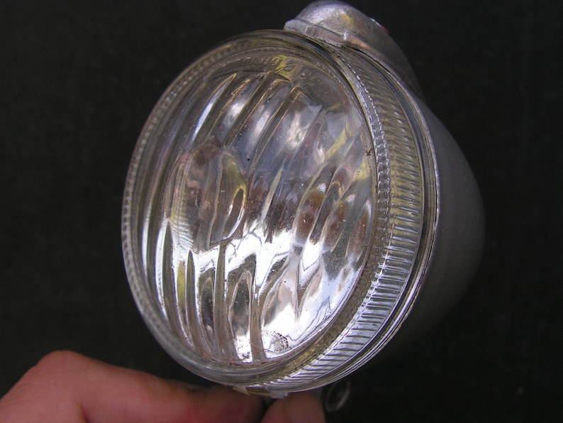 Old Metal Moped Headlight 1960s Vintage Soviet Bicycle Silvery Lamp ...