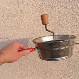 Vintage Vegetable Grinder Mill DDR Tomato Mill Metal Food Mincer Old ...