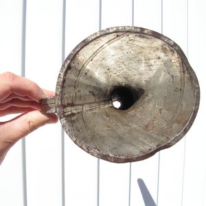 Antique Metal Funnel 1950s Large Rusty Funnel Vintage Utensil Kitchen ...