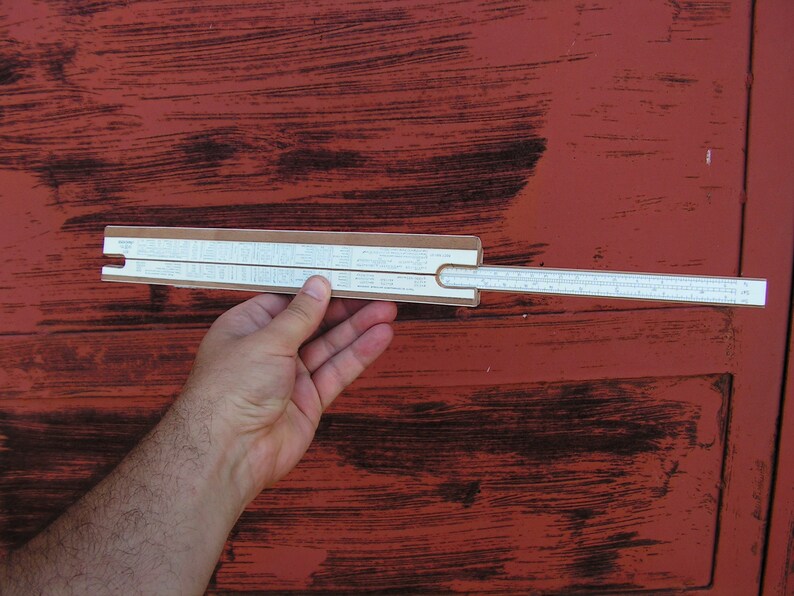 Old Soviet Logarithmic Ruler Original Case 1972s Wooden - Etsy