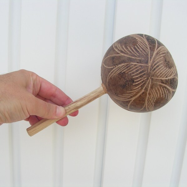 Hand Carved Rattle - Etsy