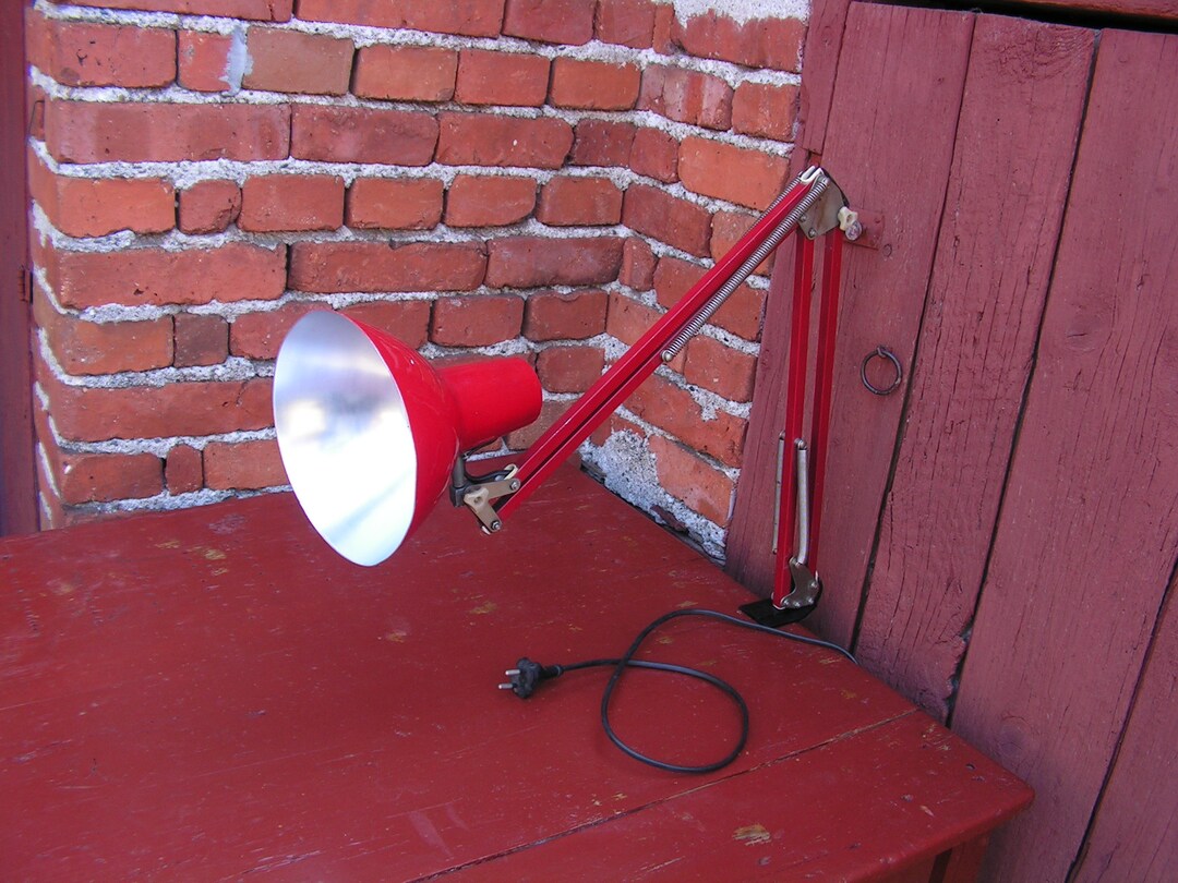 Adjustable Lamp Drawing Metal Lamp Industrial Red Lamp Drafting Lamp ...