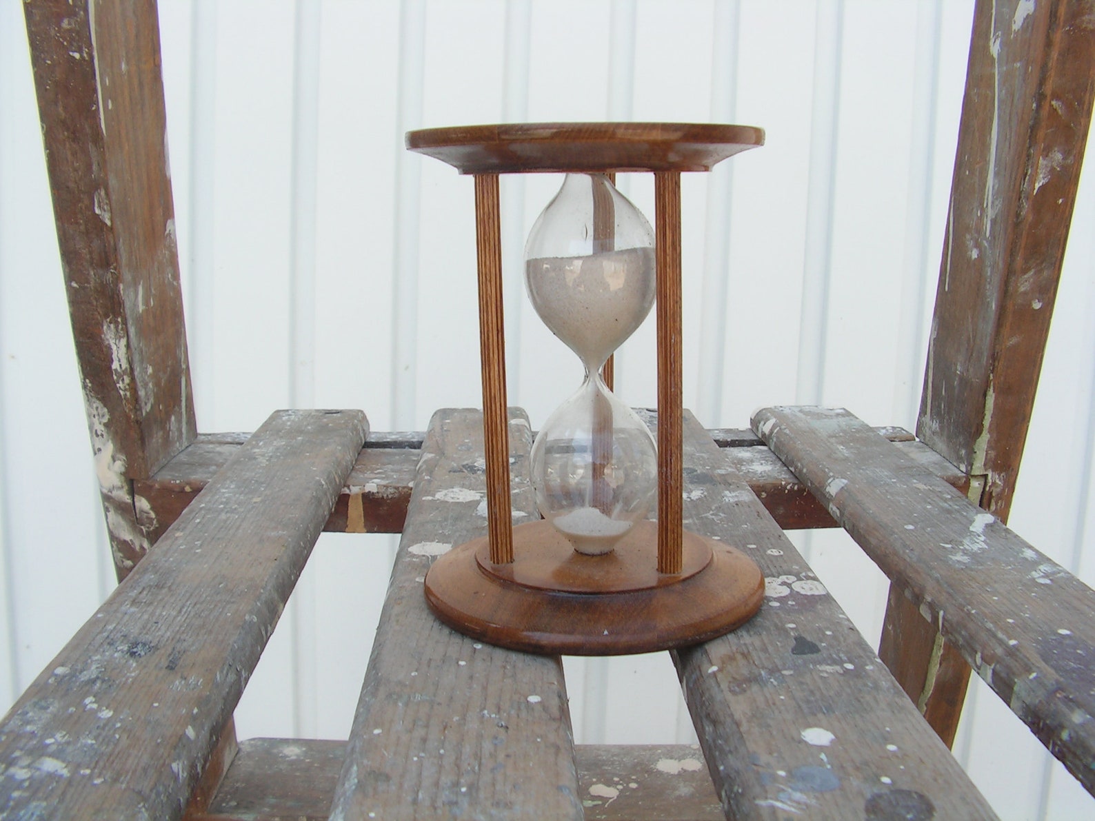 Vintage Hourglass Bulgaria Wooden Cooper Hourglass Hourglass Sand Timer ...