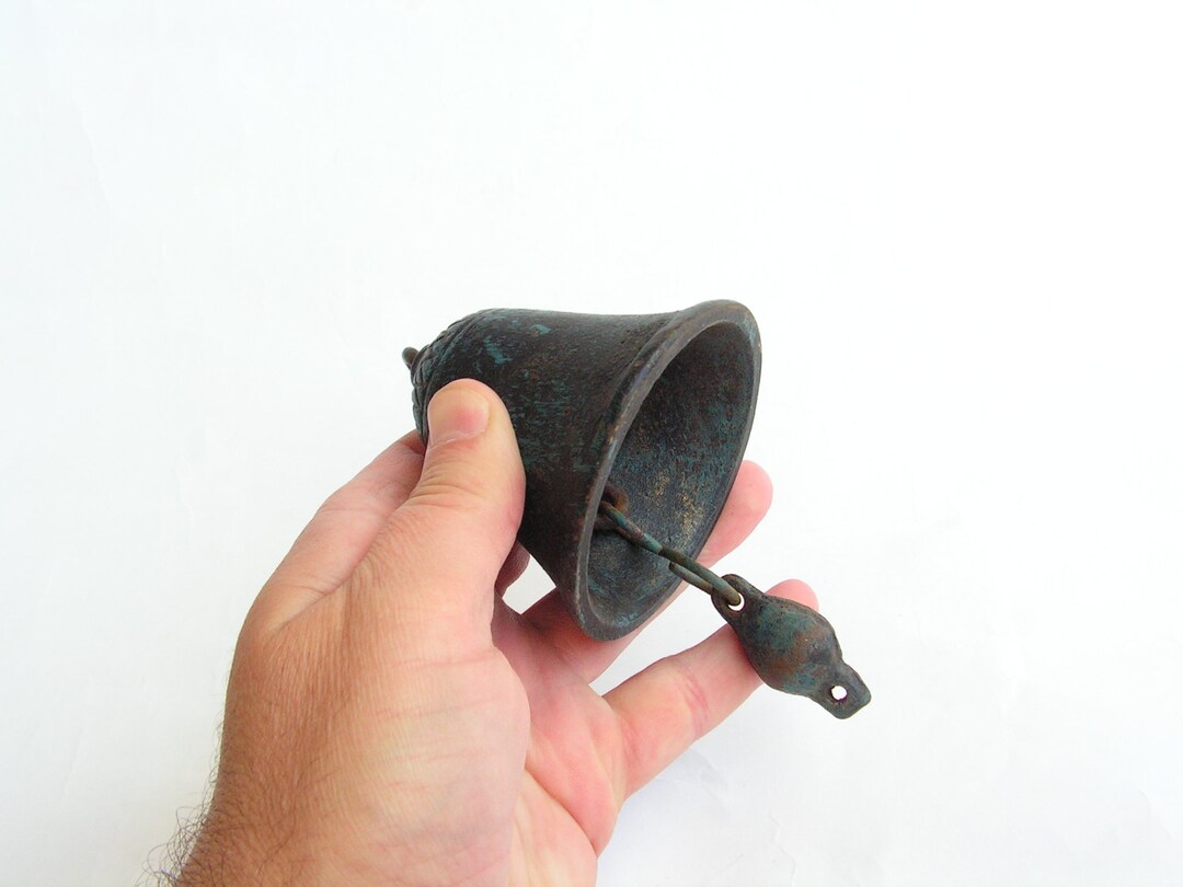 Rare Antique Brass Bell 1900s Wonderful Solid Bell Primitive Bell Old ...