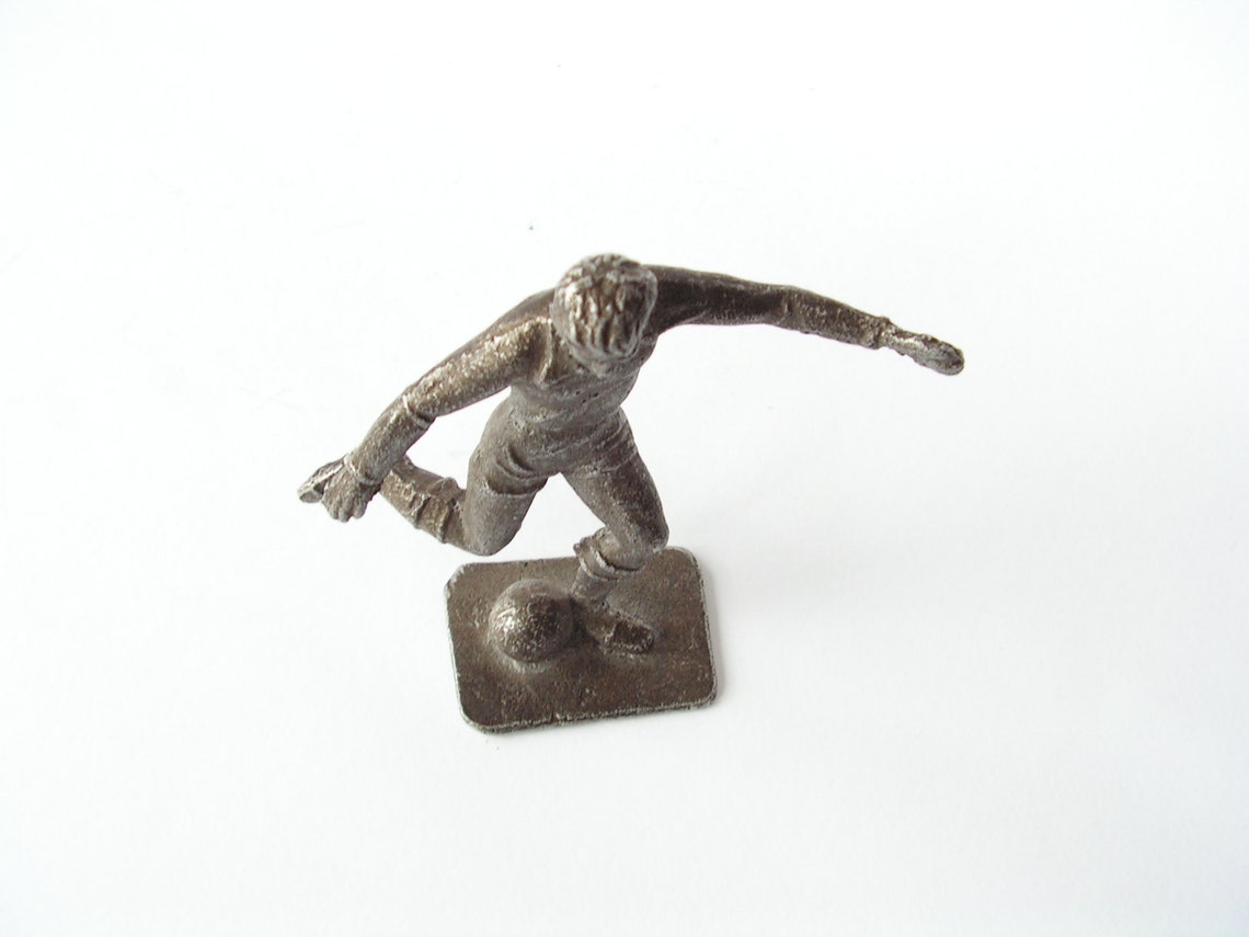 Unique Soccer Player Statuette Figurine Football Player - Etsy