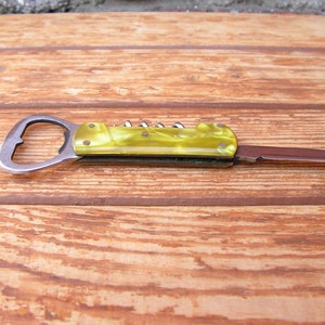 Vintage Yellow Pocket Knife Retro Folding Clasp Knife Multi Tool Knife ...