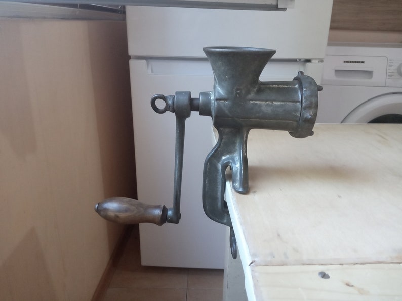 Vintage German Meat Grinder Massive Meat Chopper Solid - Etsy