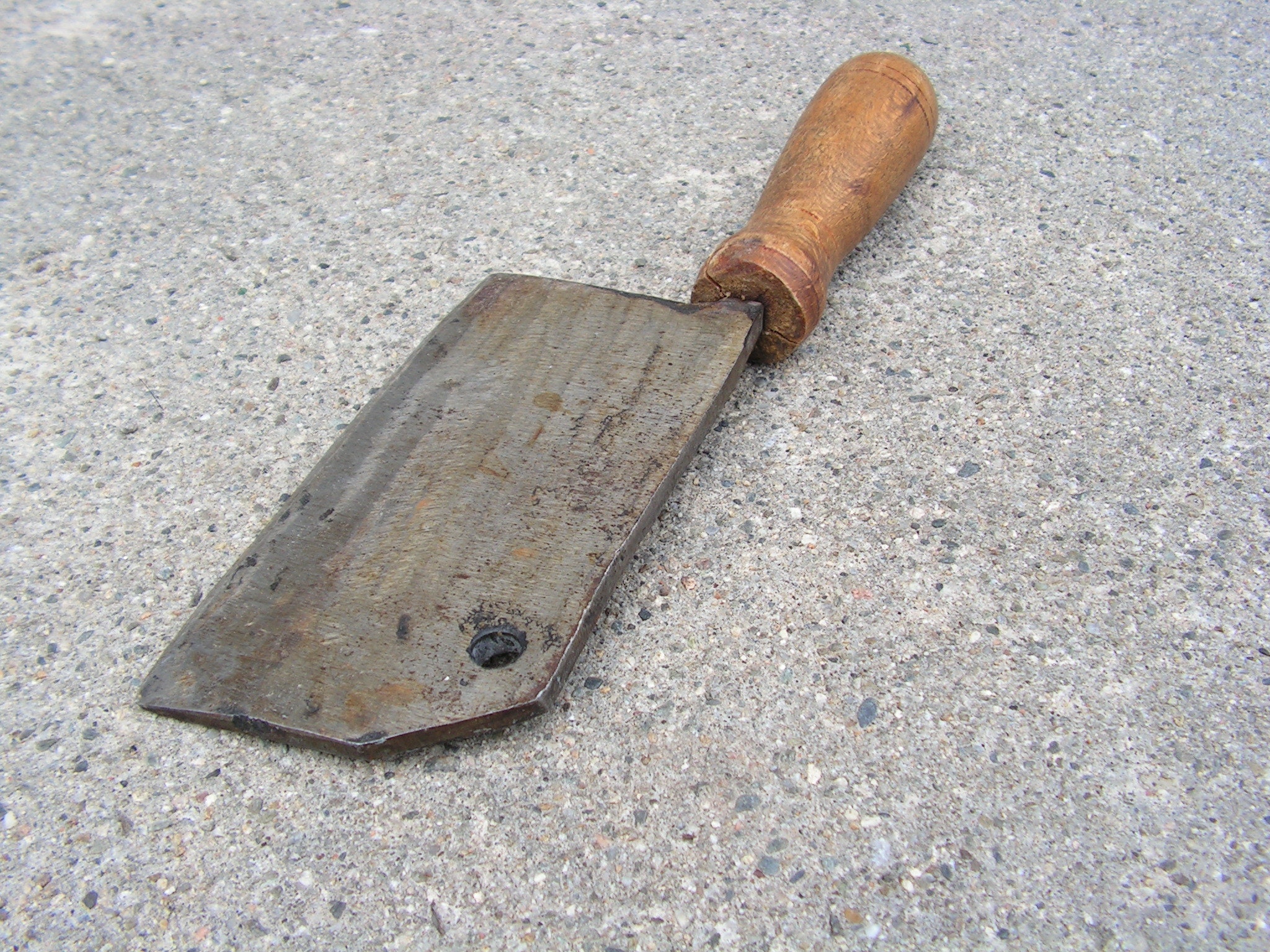 Vintage Cleaver Wooden Handle 50s Meat Chopper Sharpened Blade | Etsy