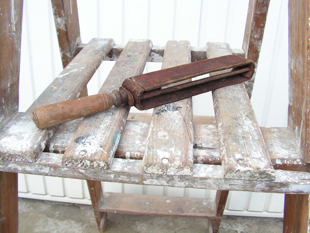 Vintage Razor Strop Handle, Leather Wood Shaving Strop, Sharpening ...