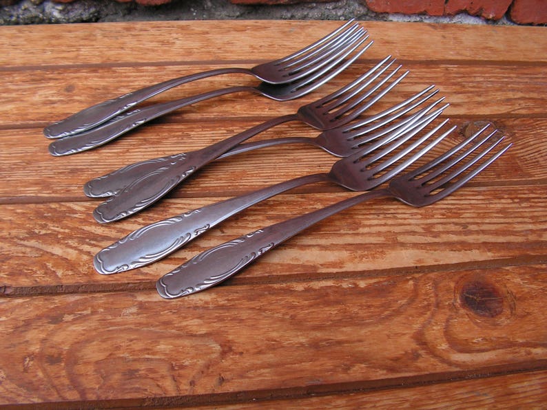 Vintage Set of 6 Forks Forks ROSTFREI SOLENGEN Metal Forks - Etsy
