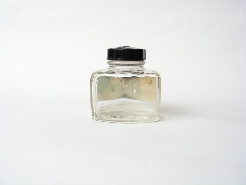 Parker Quink Bottle Bottle 1960s Ink Bottle Vintage Glass Bottle With ...