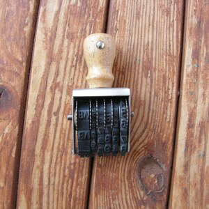 Vintage RARE Stamp, Numbering Mashine, Numbering Stamp With Prices ...