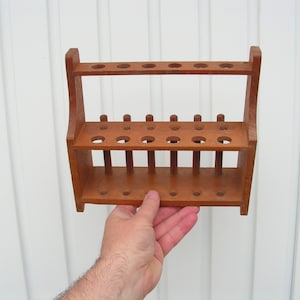 Wooden Lab Rack 1960s Test Tube Holder Vintage Lab Equipment Stand ...