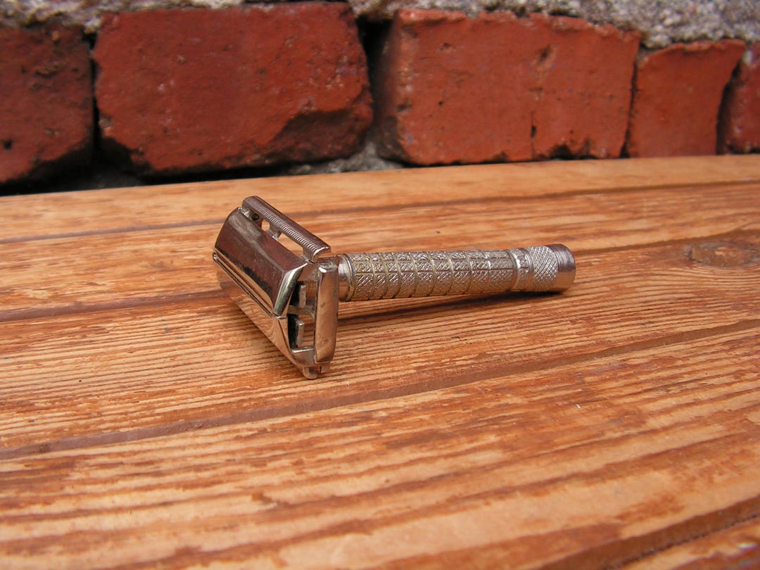 Twist Safety Razor Retro Manual Shaver Vintage Metal Man Shaver Double ...