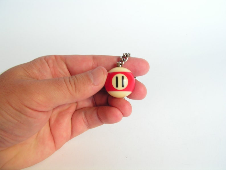 Keychain Billiard Ball Vintage Keychain Old Key Holder - Etsy