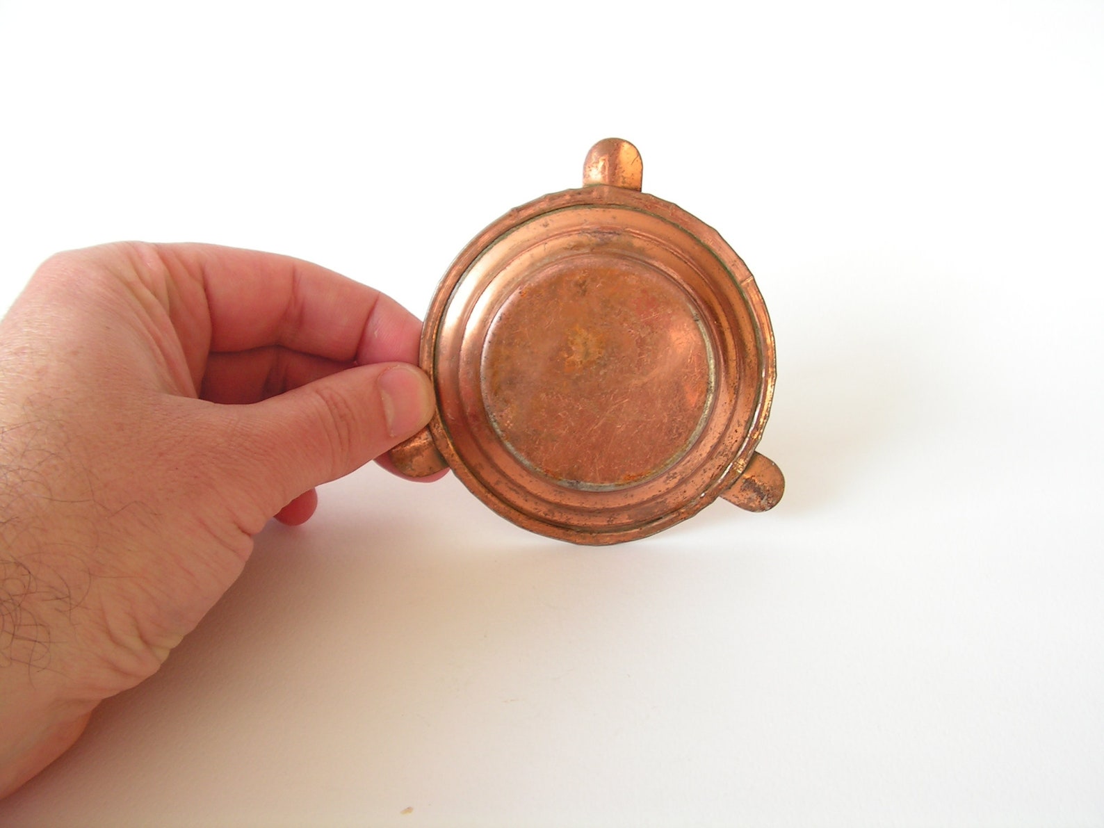 Vintage Copper Ashtray Retro Pocket Ashtray for Three | Etsy